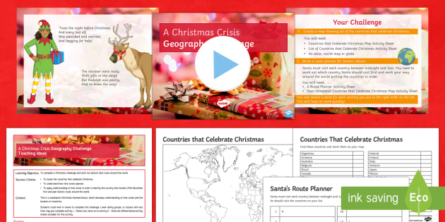 A Christmas Crisis: Geography Challenge Lesson Pack