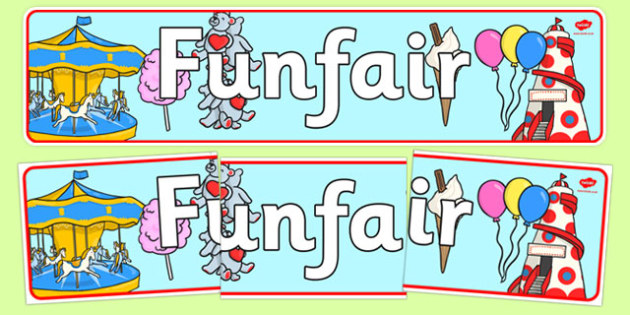 Funfair Display Banner (teacher made)