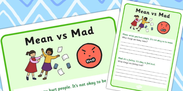 Mean vs Mad Worksheet