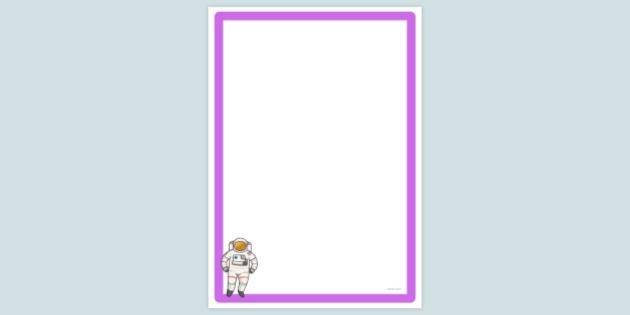 FREE! - Astronaut Page Border | Page Borders | Twinkl