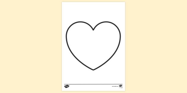 FREE! - Cute Heart Colouring | Colouring Sheets