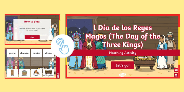 El Día de los Reyes Magos - Interactive Vocab Matching Game