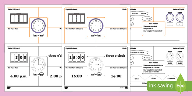 👉 Connections Maths Mats for Time (teacher made)