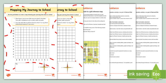 Map Your Journey to School (teacher made)