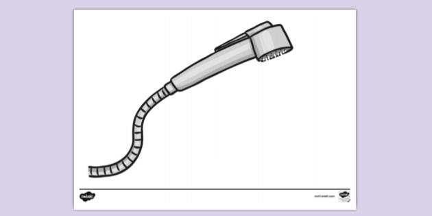 FREE! - Salon Shower Colouring Sheet | Colouring Sheets