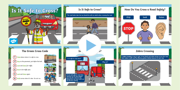 Is It Safe To Cross? PowerPoint (teacher made)