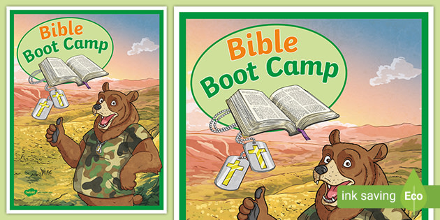 Vacation Bible School: Bible Boot Camp Poster (teacher made)