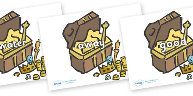 Next 200 Common Words on Treasure Chests - Next 200 Common Words on