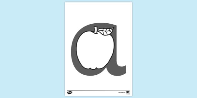 Sassoon Alphabet A Colouring Sheet | Colouring Sheets