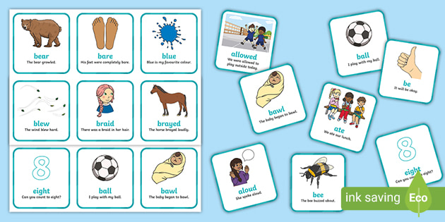 Homophones Matching Cards | Primary Teaching Resources