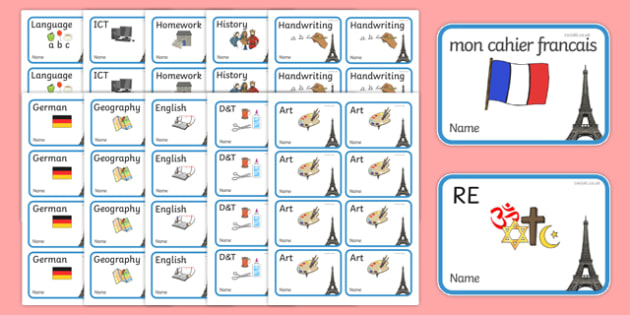 FREE! - Paris Themed Editable Book Labels (teacher made)