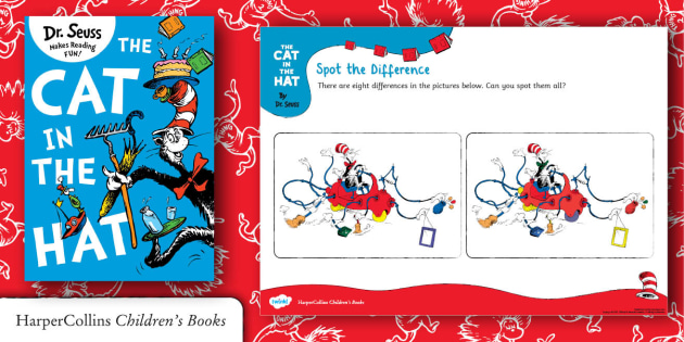 Cat In The Hat Rhyming Words Dr Seuss First Grade
