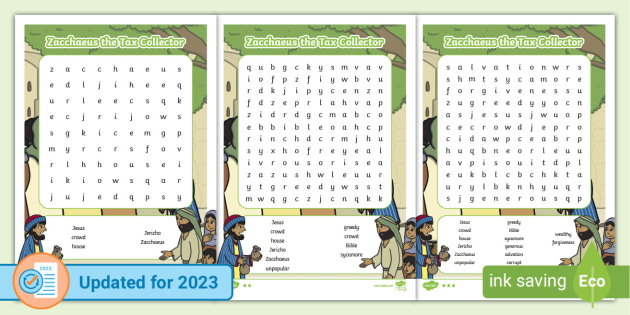 Bible Story Word Searches | twinkl.ca
