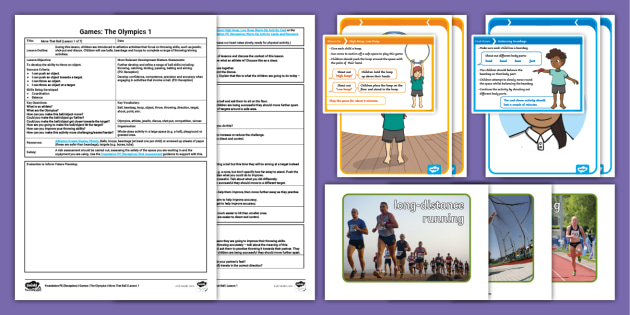 EYFS PE Games - The Olympics Lesson Pack 1: Move That Ball