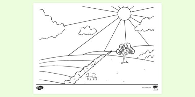 Day Colouring Sheet | Colouring Sheet