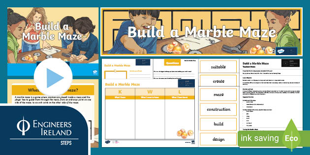 FREE! - Build a Marble Maze Pack (teacher made)