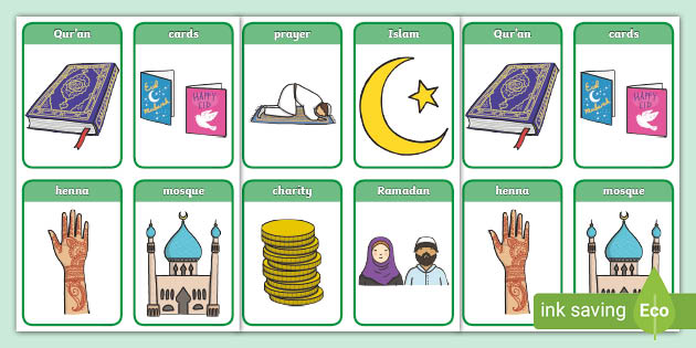 Eid Pairs Matching Game (teacher made)