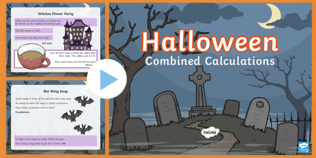 LKS2 Halloween Combined Calculations PowerPoint