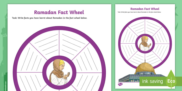Ramadan Fact Wheel Worksheet (teacher made)
