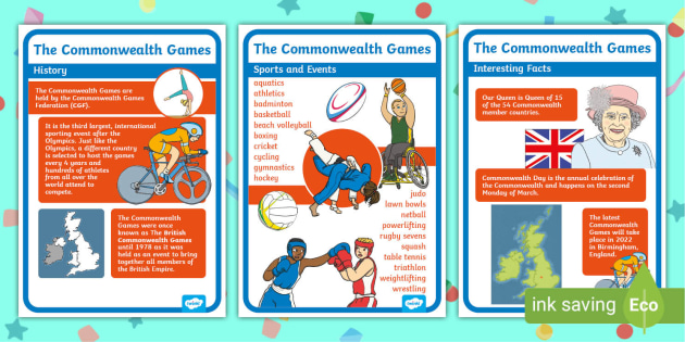 The Commonwealth Games Information Posters (teacher made)