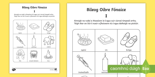 Bileog Oibre Fónaice I (teacher made)