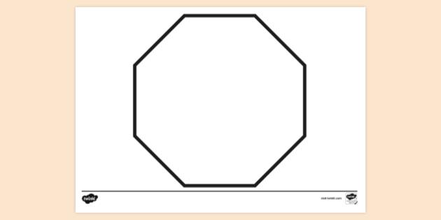 FREE! - Octagon Colouring Sheet | Colouring Sheets