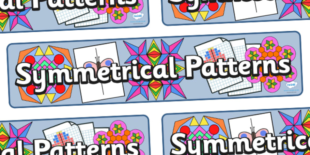 FREE! - 👉 Symmetrical Patterns Display Banner