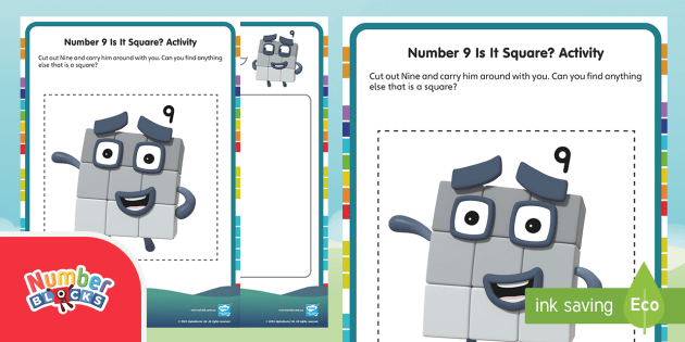 Numberblocks: Number Nine Is It Square? Activity