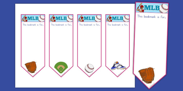 Baseball Bookmarks
