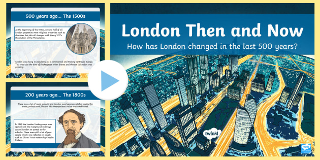 KS2 London Then and Now PowerPoint (teacher made)