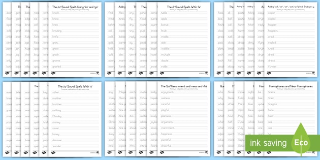 High Frequency Handwriting Pack 2 - Foundation Phase