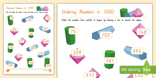 Stage 5 Place Value Ordering Numbers to 1000 (teacher made)