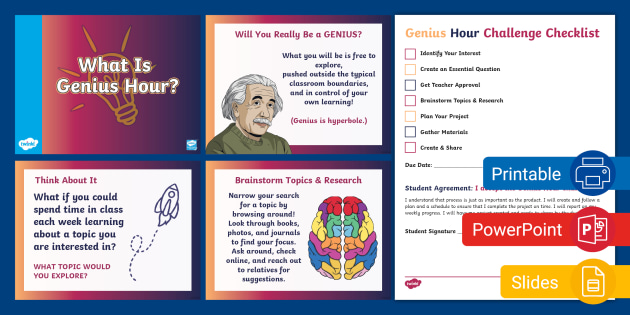 Genius Hour Presentation | PPT & Google Slides | Twinkl