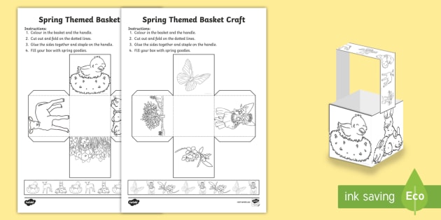 Spring-Themed Basket Craft - Easter Crafts for Children