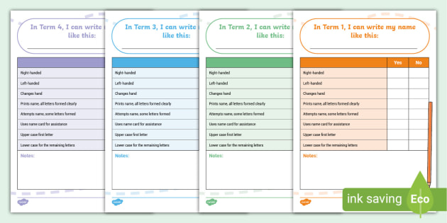 Writing My Name Assessment (teacher made)