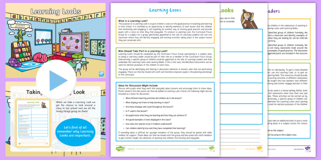 Learning Looks Resource Pack (teacher made)