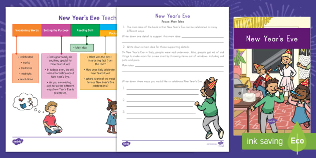 New Year's Eve Guided Reader Teacher Resource Pack - New Year's Eve, New