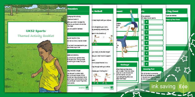 Sports-Themed Activity Booklet (Ages 9 - 11) (teacher made)