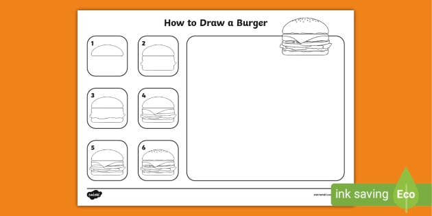 How to Draw a Burger