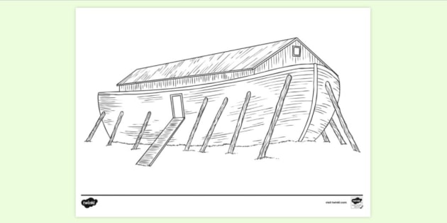 FREE! - Ark Colouring Page | Colouring Sheets (teacher made)