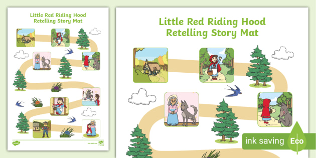 * NEW * Little Red Riding Hood Retelling Story Mat