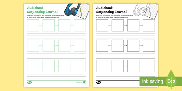 Audiobook Sequencing Journal (Teacher-Made)