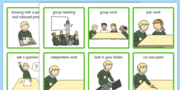 Classroom Visual Aid Cards Teacher Made