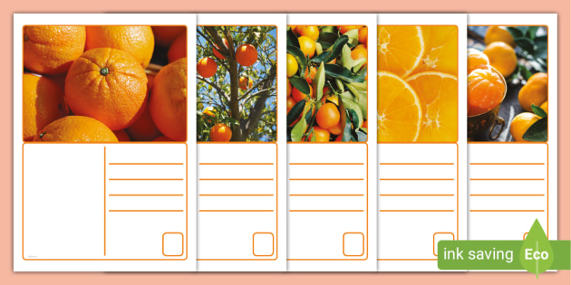 FREE! - Orange Postcards (teacher made)