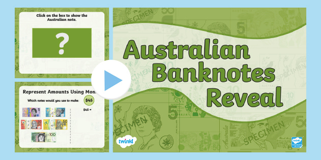 Australian Banknotes Reveal and Count (teacher made)