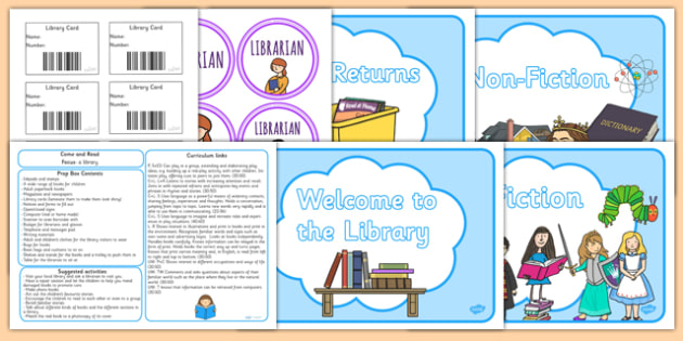 Come and Read Prop Box Plan and Resource Pack (teacher made)