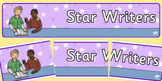 👉 Star Writers Display Banner (teacher made)