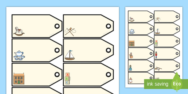 Victorian Toy Shop Editable Role Play Price Tags