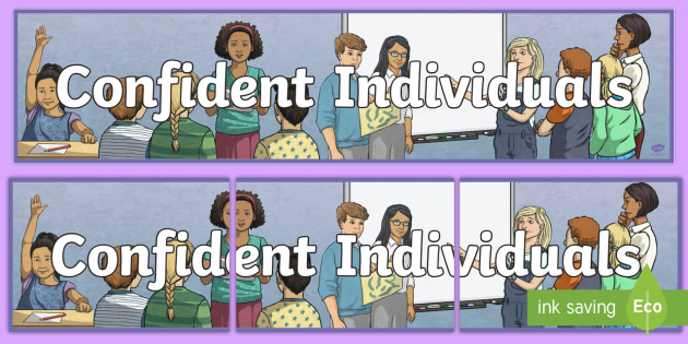 Confident Individuals Display Banner (teacher made)