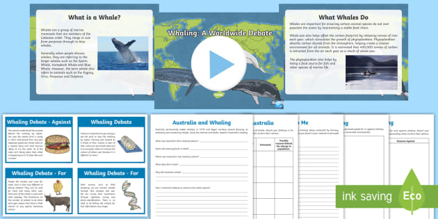 Whaling Debate Pack (teacher made)